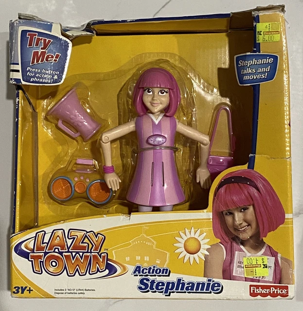FISHER PRICE MATTEL Lazy Town Action Figure, Moving Stephanie, 2004 ...
