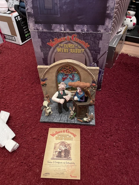 WALLACE AND GROMIT Curse Of The Were Rabbit Statue 2 Lady Tottington ...