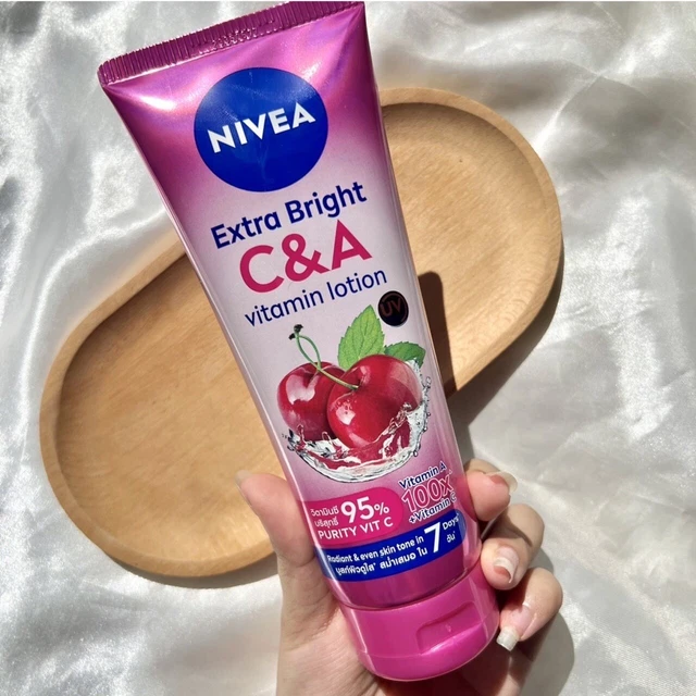 NIVEA EXTRA BRIGHT C&A Vitamin C, Vitamin A 100X Body Lotion UV Filter ...