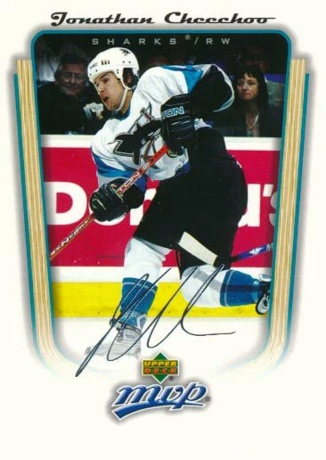 2005-06 PONT SUPÉRIEUR MVP #318 JONATHAN CHEECHOO - Sharks de San Jose ...