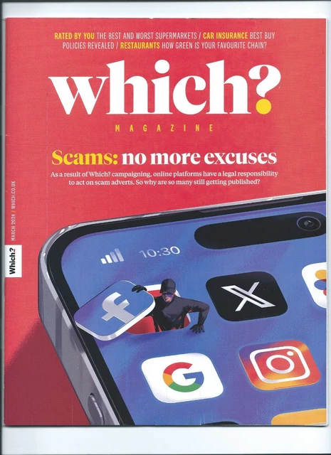 WHICH CONSUMER MAGAZINE -March 2024 Which? consumer magazine £4.10 ...