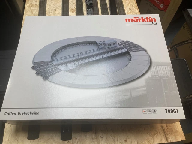 PONT TOURNANT MARKLIN HO neuf pour voie C 74861 avec éléments inter ...