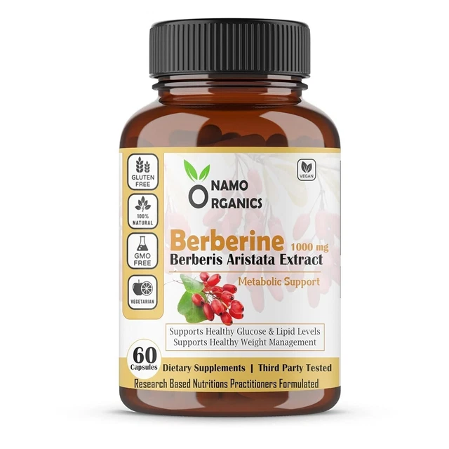 BERBERINE HCL SUPPLEMENT 1500mg - High Bioavailability Liposomal ...