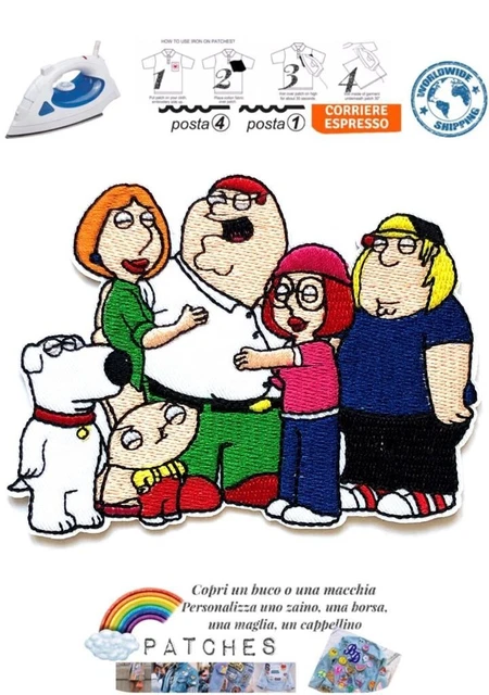 PATCH FAMILY GUY toppa termoadesiva i Griffin Peter Lois Stewie iron on ...