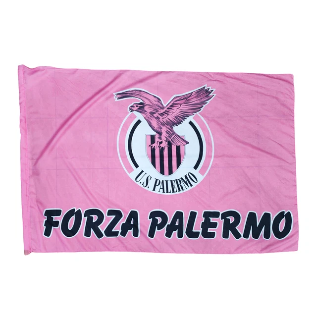 BANDIERA FORZA PALERMO 1992-93 ULTRAS VINTAGE FLAG CALCIO sciarpa ...