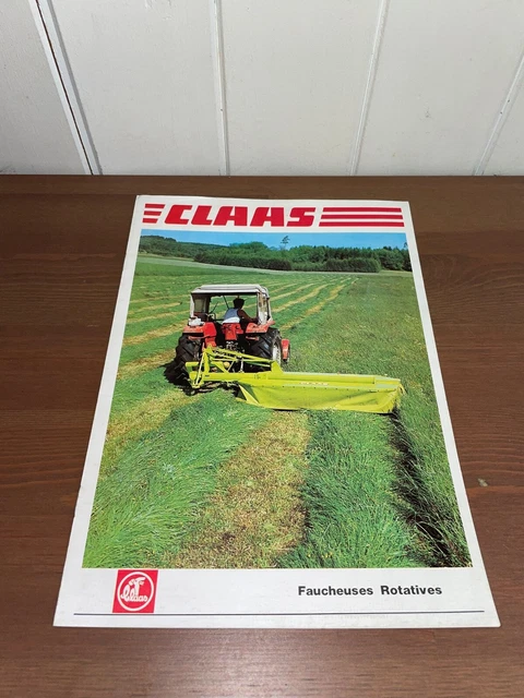 BROCHURE PROSPEKT PROSPECTUS FAUCHEUSE CLAAS WM tracteur-john deere-someca-ih EUR 5,99 - PicClick FR