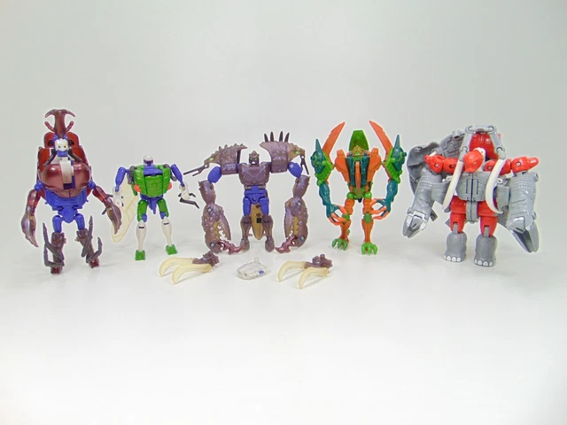 LOT TRANSFORMERS BEAST WARS ANI MUTANS Ironhide Magnaboss Tripredacus ...