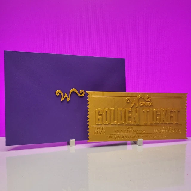 GOLDEN TICKET | Willy Wonka | Wonka £10.99 - PicClick UK