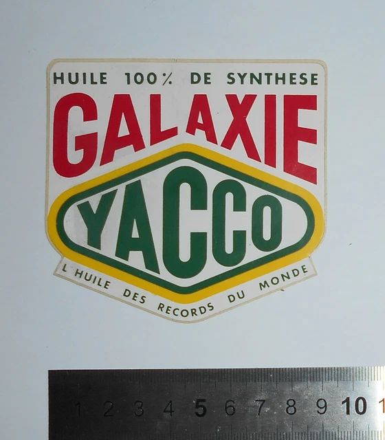 ADESIVO STICKER AUTOCOLLANT Vintage Original Auto Moto Tuning Yacco ...