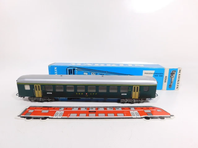DY307-0,5# MÄRKLIN H0 AC 4066.1 Tin Passenger Car 1st Class A 2561 SBB CFF Box £48.00 - PicClick UK
