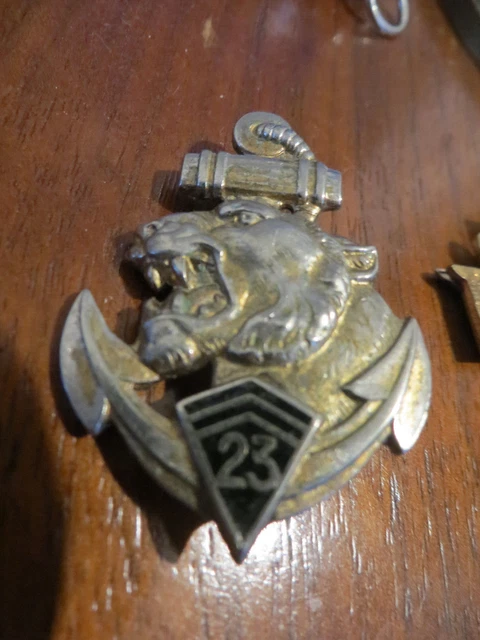 BEL INSIGNE 23° Régiment d’Infanterie Coloniale, chiffre 23, EUR 2,15 - PicClick FR