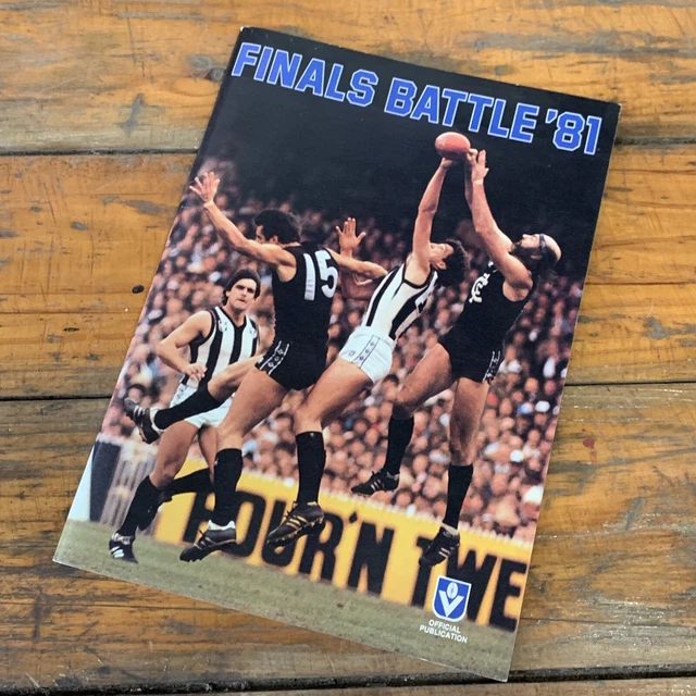 VINTAGE 1981 VFL 'Finals Battle' Carlton V Collingwood Blues ...
