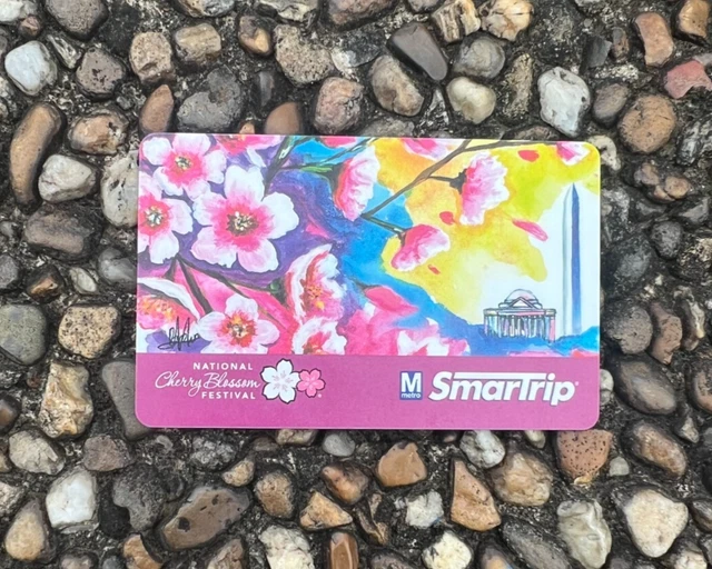 2025 WMATA CHERRY Blossom Smartrip Metro Card £44.76 - PicClick UK