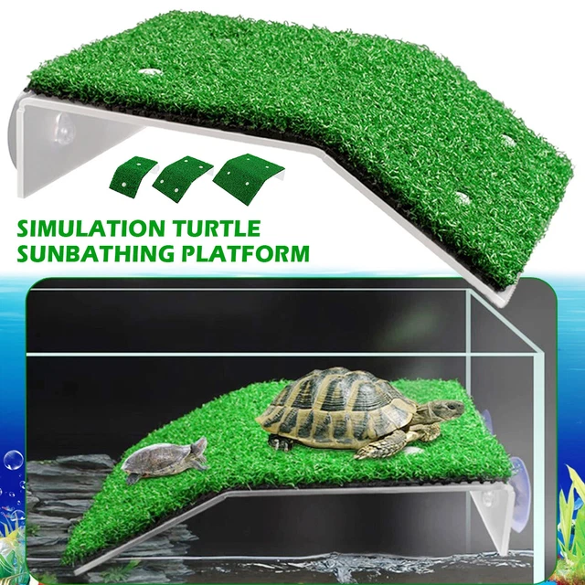 TURTLE BASKING PLATFORM Tortoise Ramp Ladder Resting Terrace Aquarium ...