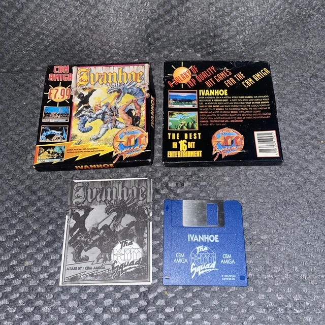 VINTAGE COMMODORE AMIGA THE MIGHTY LEGEND IVANHOE DISK VIDEO GAME box ...