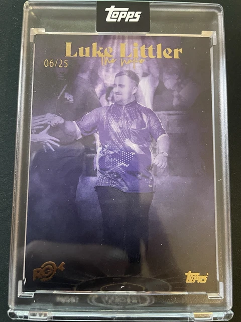 TOPPS LUKE LITTLER Rookie Season Luke Littler WC Debut 06/25 Numbered ...