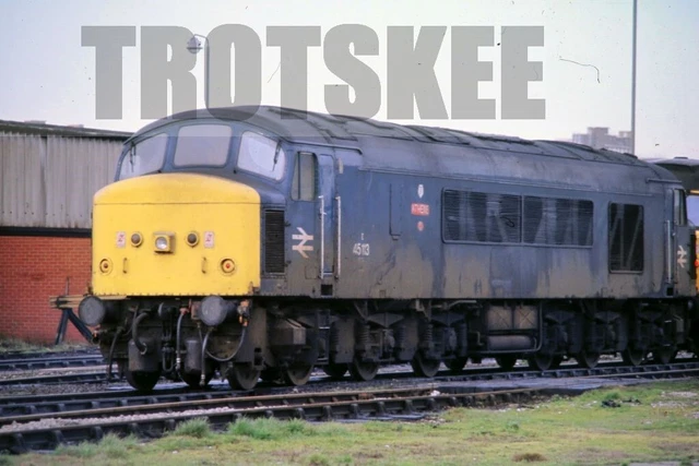 35MM SLIDE BR British Rail Diesel Loco Class 45 45113 Saltley 1988 ...