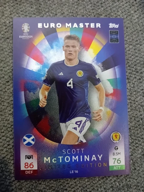 MATCH ATTAX EURO 2024 Limited Edition Scott Mc Tominay LE16 £1.99 ...