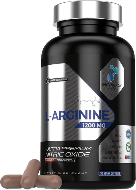 ULTRA PREMIUM L Arginine Nitric Oxide Supplement (4X Forms) with L ...