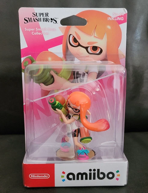 NEUF AMIIBO NINTENDO Inkling Girl orange fille Splatoon n° 64 Super Smash Bros EUR 9,90 ...