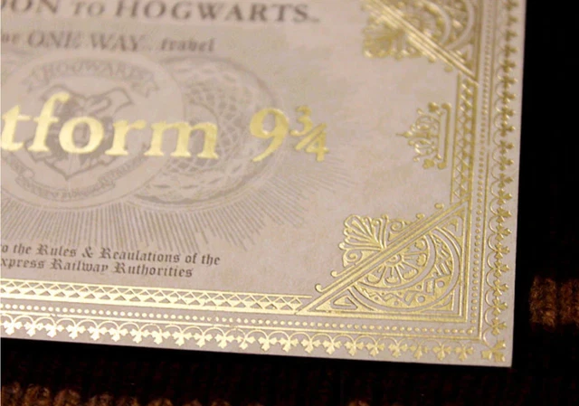 WIZARDING WORLD HARRY Potter Hogwarts London Express Train Ticket ...