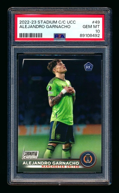 2022-23 TOPPS STADIUM Chrome Uefa #49 Alejandro Garnacho Rc Man United ...