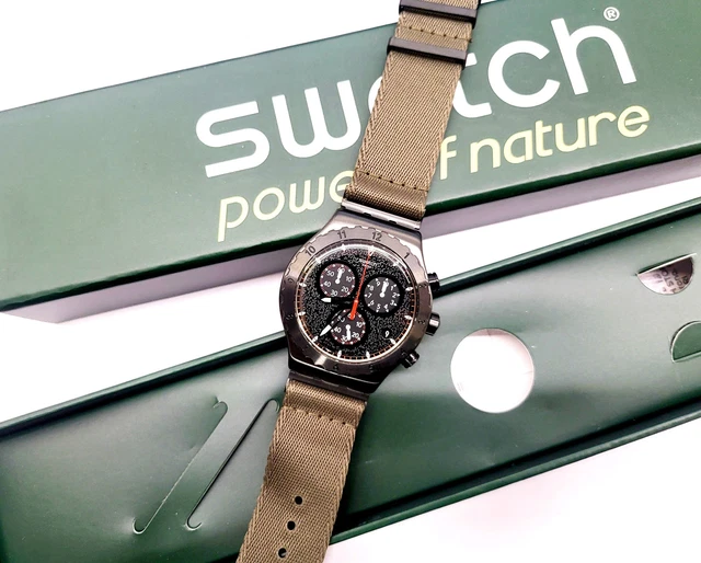 SWATCH SPECIAL IRONY CHRONO 2025 - YVB416 - By The Bonfire - Nouveau ...