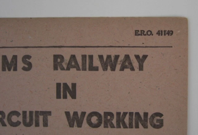 ORIGINAL UNUSED LMS Railway Wagon Label In Circuit Working Empty ERO ...
