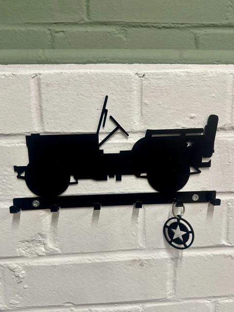 WILLYS JEEP KEY Hook Willys MB Ford GPW G503 & WW2 Roundall Keyring £27 ...