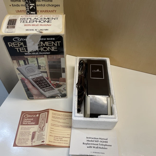 RARE COBRA MINISIZE TONE "DTMF" DIALING REPLACEMENT TELEPHONE *RARE ...