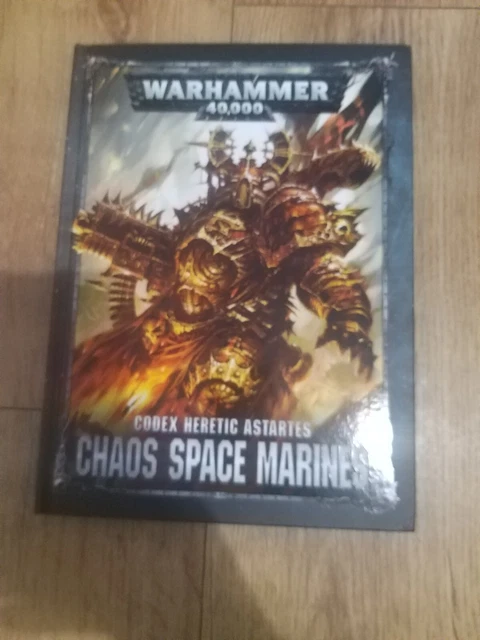 WARHAMMER 40K CODEX Chaos Space Marines 8th Edition 2017 £10.00 ...