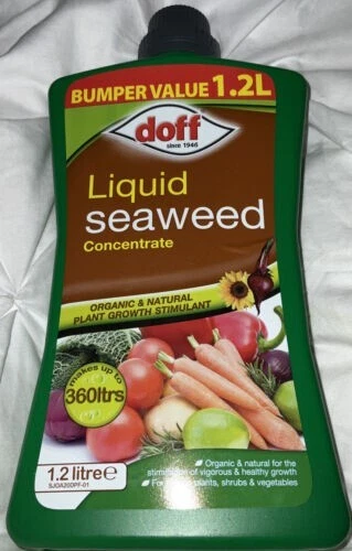 DOFF LIQUID SEAWEED Concentrate Plant Food Feed Fertiliser 1.2L Mixes ... DOFF LIQUID SEAWEED Concentrate Plant Food Feed Fertiliser 1.2L Mixes ...