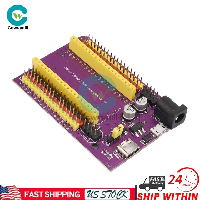 ESP32 ESP32S EXPANSION Board For CP2102 ESP32-DevKitC-32 ESP-WROOM-32 Dev Board £8.42 - PicClick UK