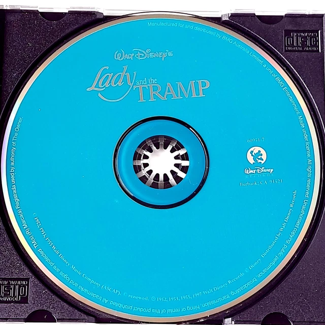 WALT DISNEY'S LADY and the Tramp Original Soundtrack (CD, 1997) $12.00 ...