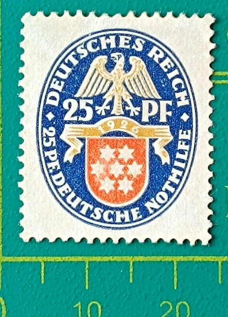 GERMANY STAMP 1926, Sc B17, Type SP6 25pf + 25pf Thuringia, MNH £17.94 ...