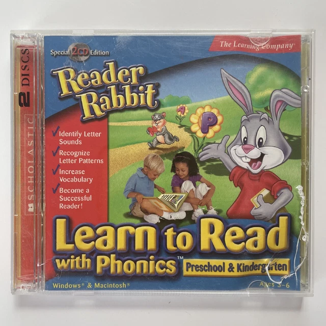 READER RABBIT LEARN To Read With Phonics, Preschool & Kindergarten, PC ...