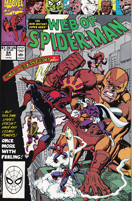 WEB OF SPIDER-MAN Vol. 1 #64 May 1990 MARVEL Comics-Nick Katzenberg £17 ...