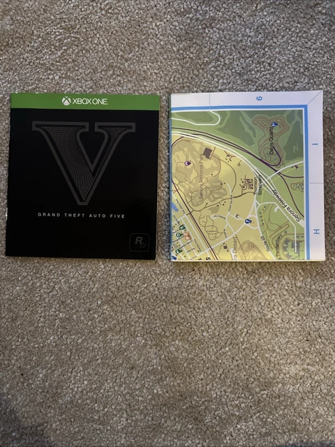 MICROSOFT XBOX ONE Grand Theft Auto 5 Map And Manual Only £3.00 ...