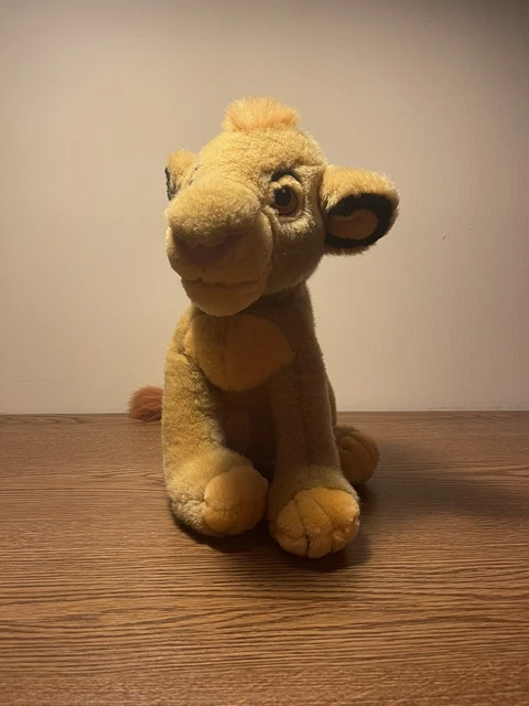 DISNEY SIMBA CUB Kid Plush Stuffed Animal Sitting The Lion King 11” £19 ...