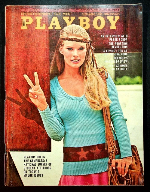 VINTAGE PLAYBOY MAGAZINE September 1970 VG Hippie Vargas International Newsstand £23.78 ...