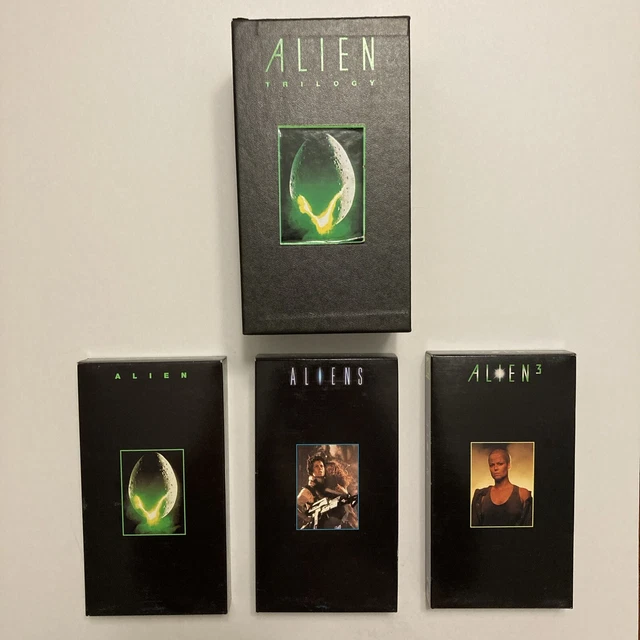 ALIEN TRILOGY VHS Box Set 1993 Alien Aliens Alien 3 - Sigourney Weaver ...