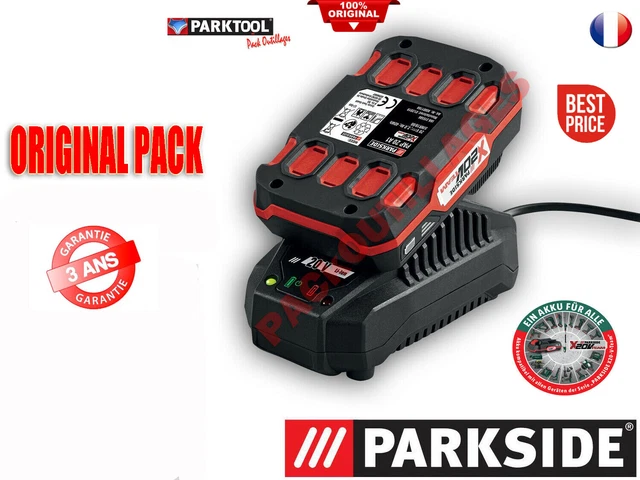 PARKSIDE® BATTERIE 20 V avec chargeur X20V TEAM ORIGINAL PACK SOUS ...
