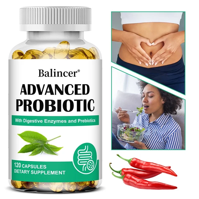 ADVANCED PREBIOTIC & Probiotics Plus Digestive Enzymes,Supports ...
