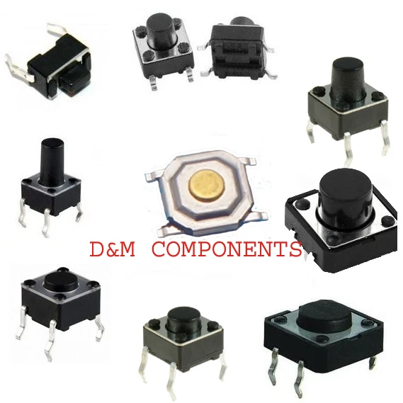 QUALITY TACTILE PUSH Button SPST Miniature/Mini/Small PCB Switch ...