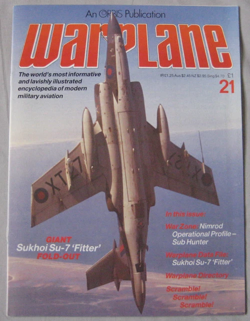 WARPLANE ORBIS MAGAZINE Issue 21 Sukhoi Su-7 'Fitter' Cutaway drawing ...