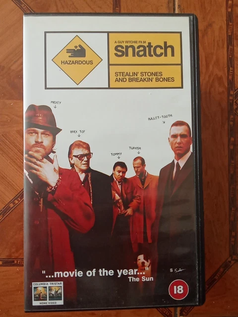 SNATCH VHS FILM Guy Ritchie, Brad Pitt, Jason Statham £5.92 - PicClick UK