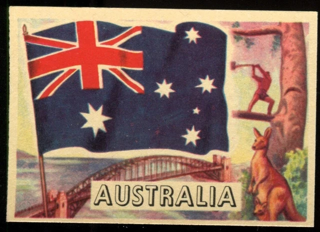 TRADE CARD, A&BC Chewing Gum, FLAGS OF THE WORLD, 1959, Std, Australia ...