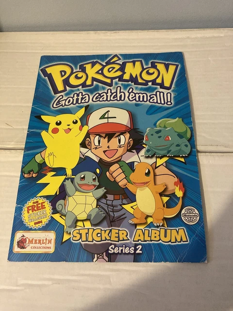 POKEMON MERLIN STICKER Album Series 2 With Poster & Order Form 2000 ...