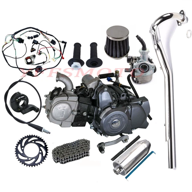 LIFAN 125CC SEMI Auto Engine Motor for CT70 CT110 Pit Dirt Bikes Apollo ...