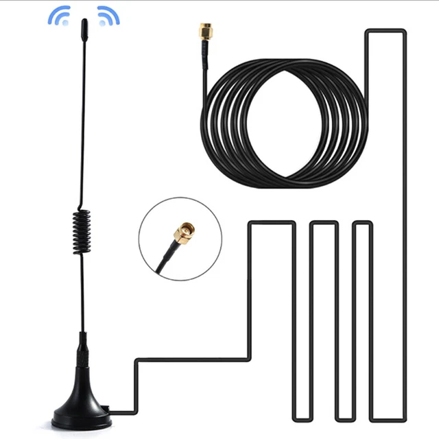 GSM GPRS ANTENNA 900 -1800Mhz 3dbi SMA cable 1 M Remote Control ...